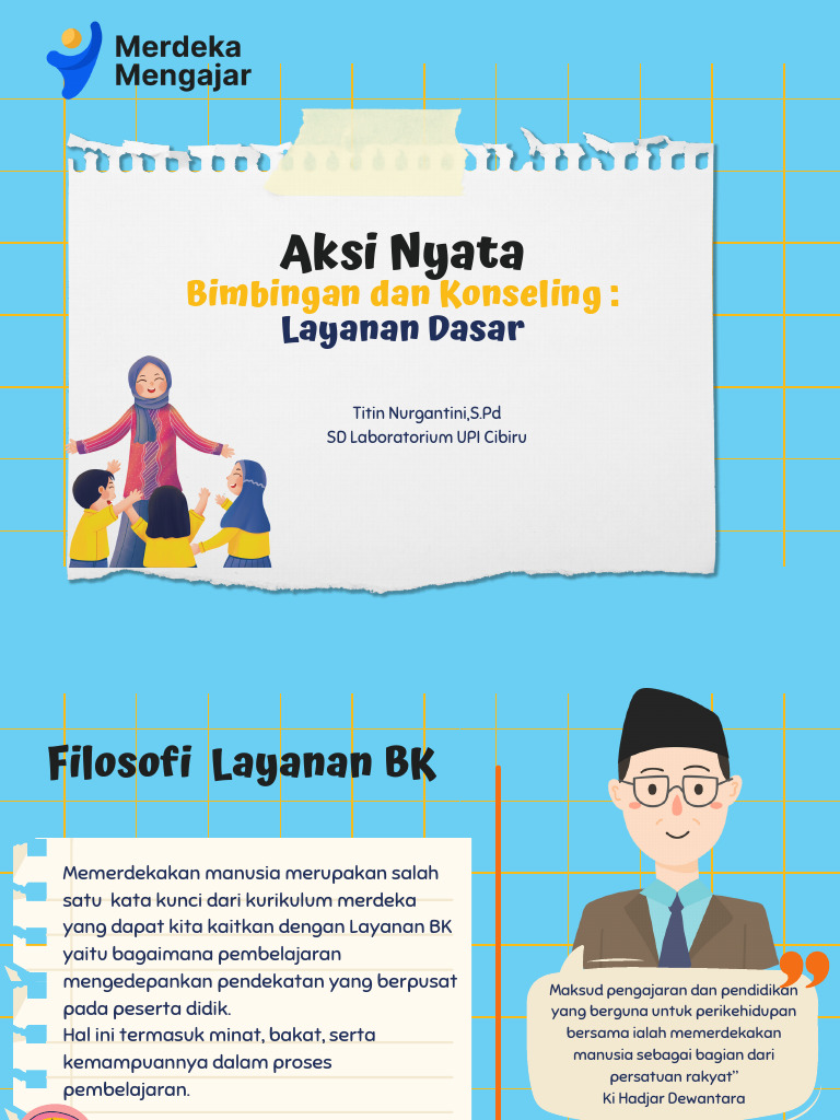 Aksi Nyata Bimbingan Dan Konseling Layanan Dasar (Titin Nurgantini, S.PD) | PDF