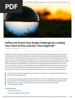 Point of View - Problem Statement | PDF | Design Thinking | Insight