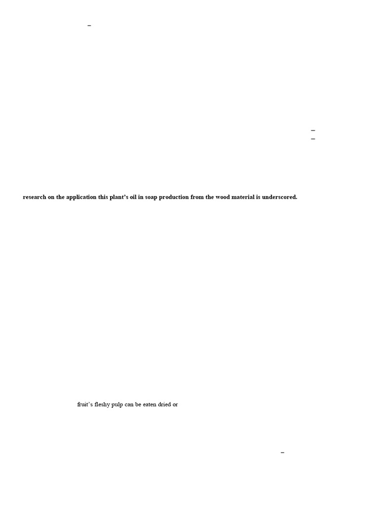 Balanites Aegyptiaca Oil for Soap Production | PDF | Soap | Wood