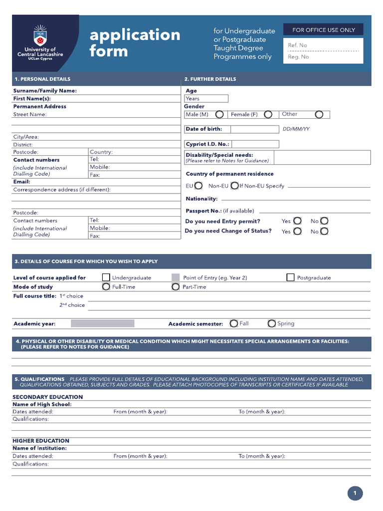 ApplicationForm Oct2023 | PDF