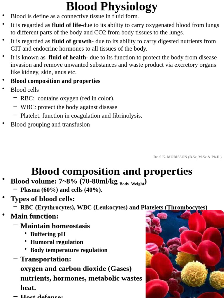 Comprehensive Overview of Blood Physiology | PDF | Coagulation | Platelet