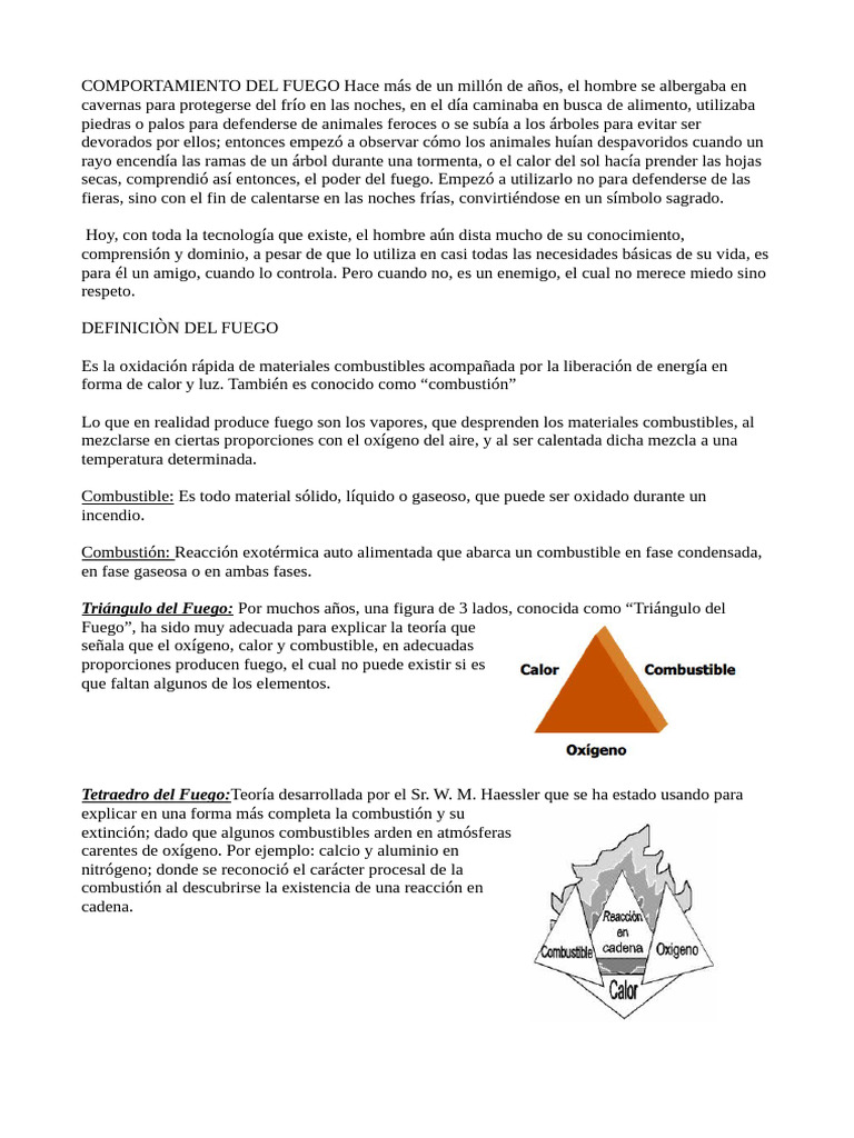 Material Teorico MATPEL | PDF | Combustión | Oxígeno