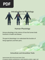 Introduction To Human Physiology | PDF | Human Body | Homeostasis
