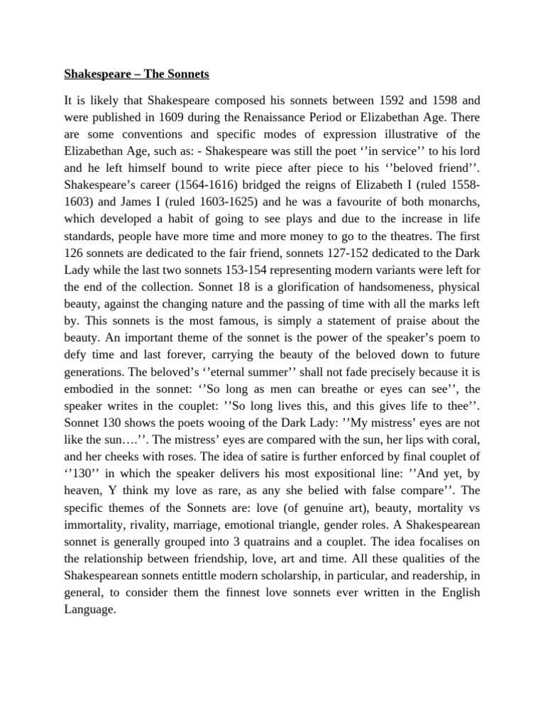 Literature | PDF | Huckleberry Finn | Shakespeare's Sonnets