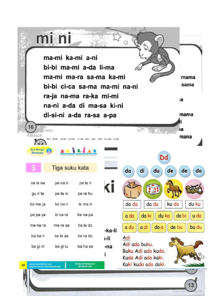 Belajar Membaca Dik EZel | PDF