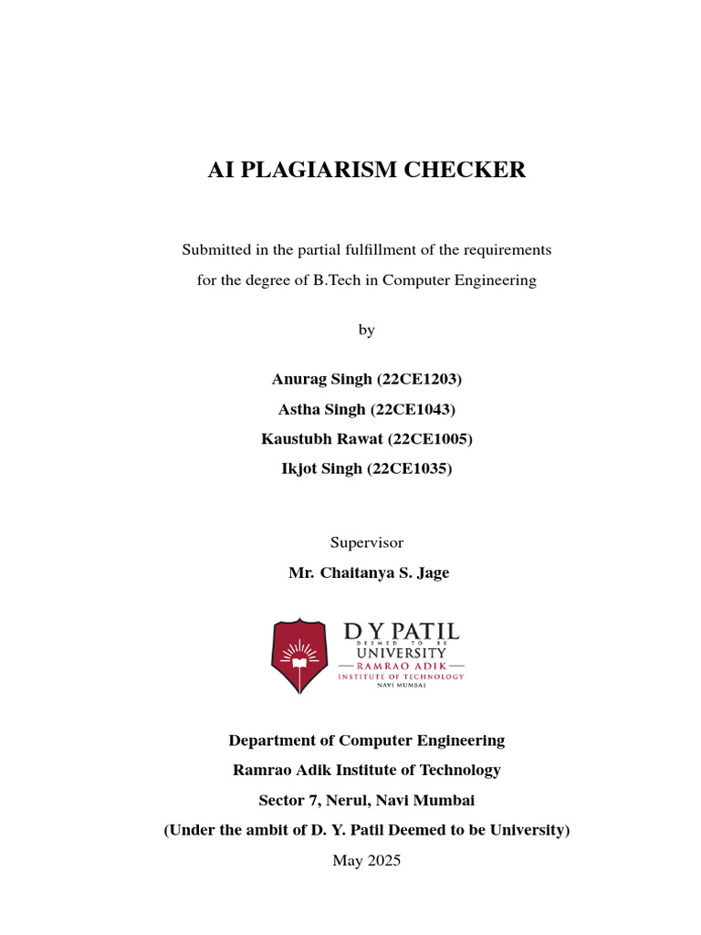 Plagiarism Checker Report Overleaf 1 | PDF | Model–View–Controller ...