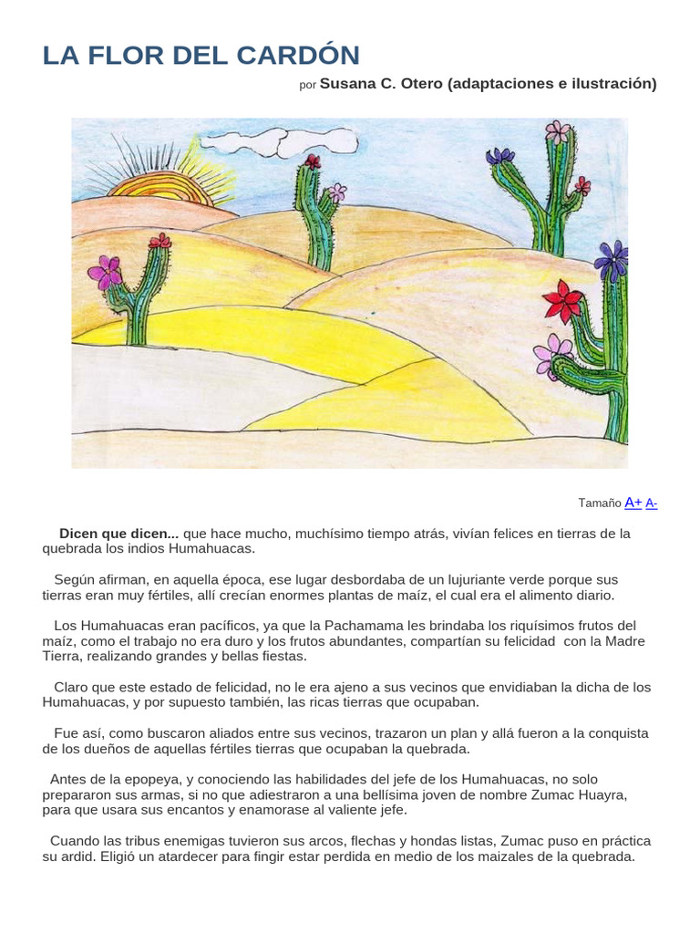 La Flor Del Cardón | PDF