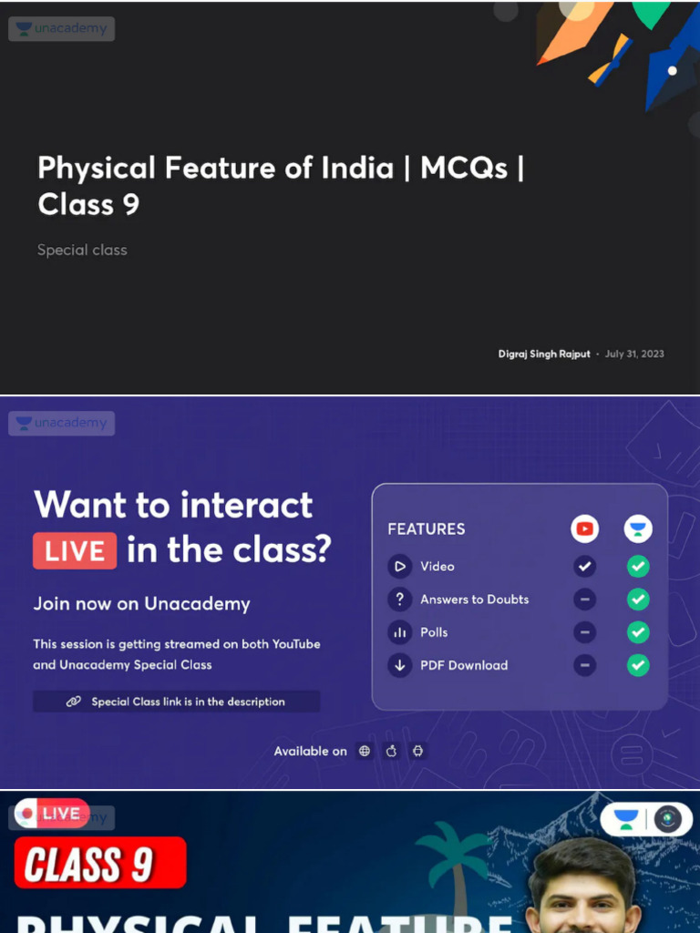 Physical Feature of India MCQs Class 9 No Anno | PDF