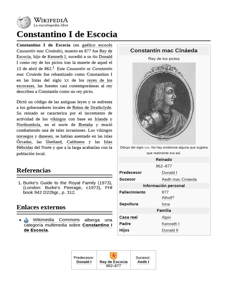 Constantino I de Escocia | PDF | Gaels | Pictos