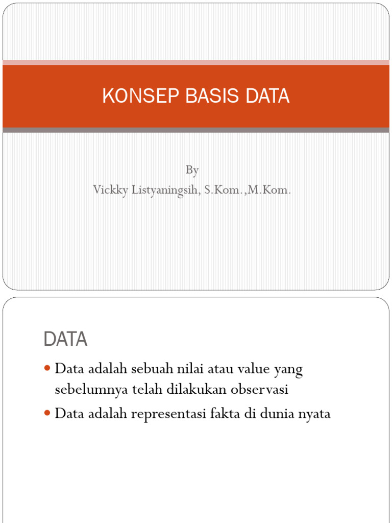 Konsep Basis Data | PDF
