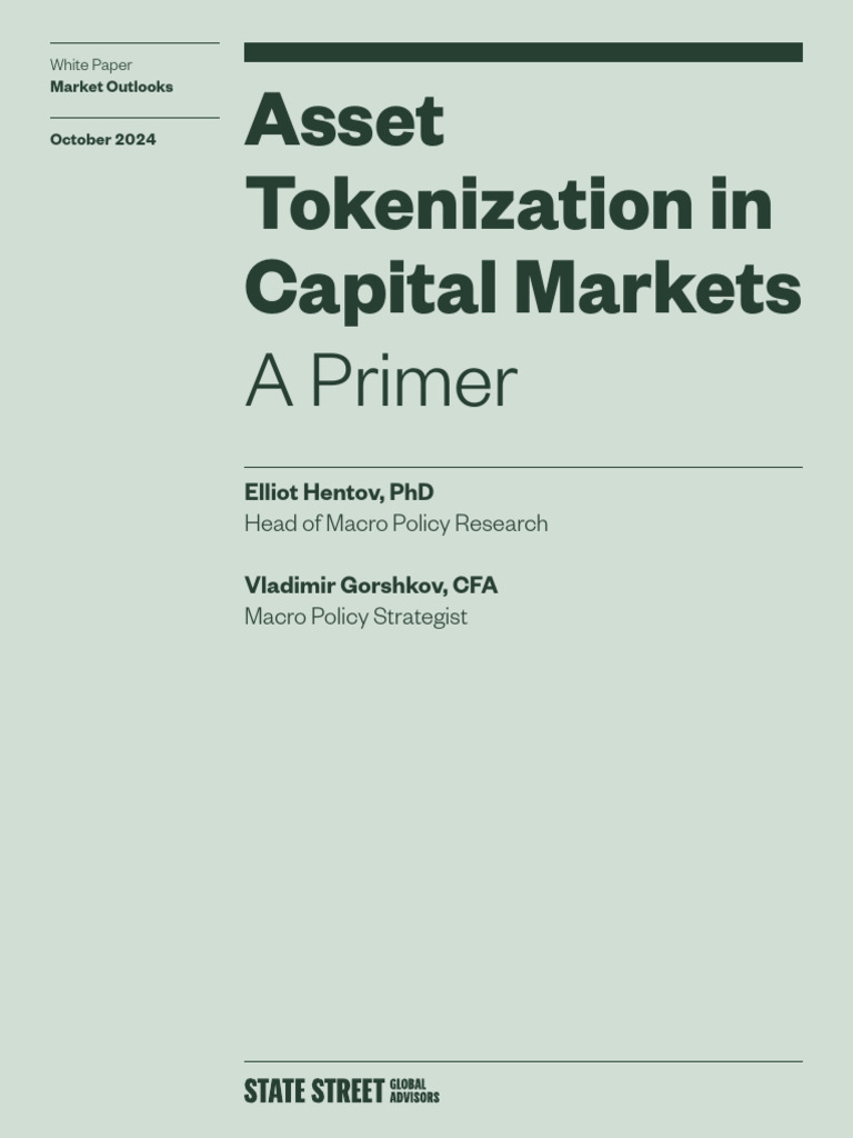 Asset Tokenization in Capital Markets | PDF | Bonds (Finance ...