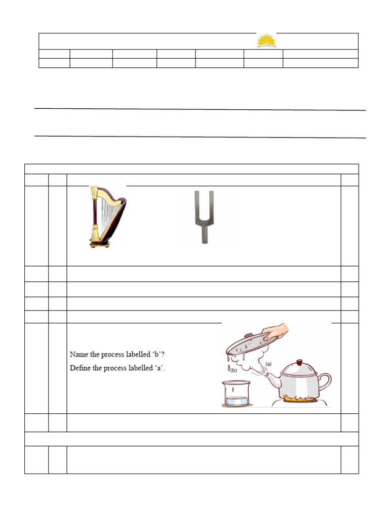 Grade 7 Physics Term 2-23-24 | PDF | Sound | Heat