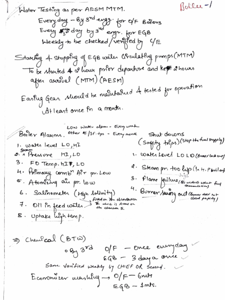 Boiler Notes | PDF