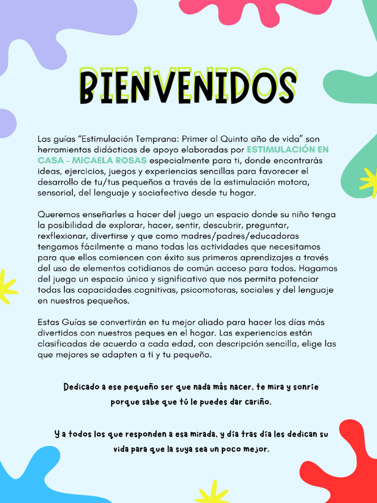 Estimulación Temprana 3 A 4 Años | PDF | Papel