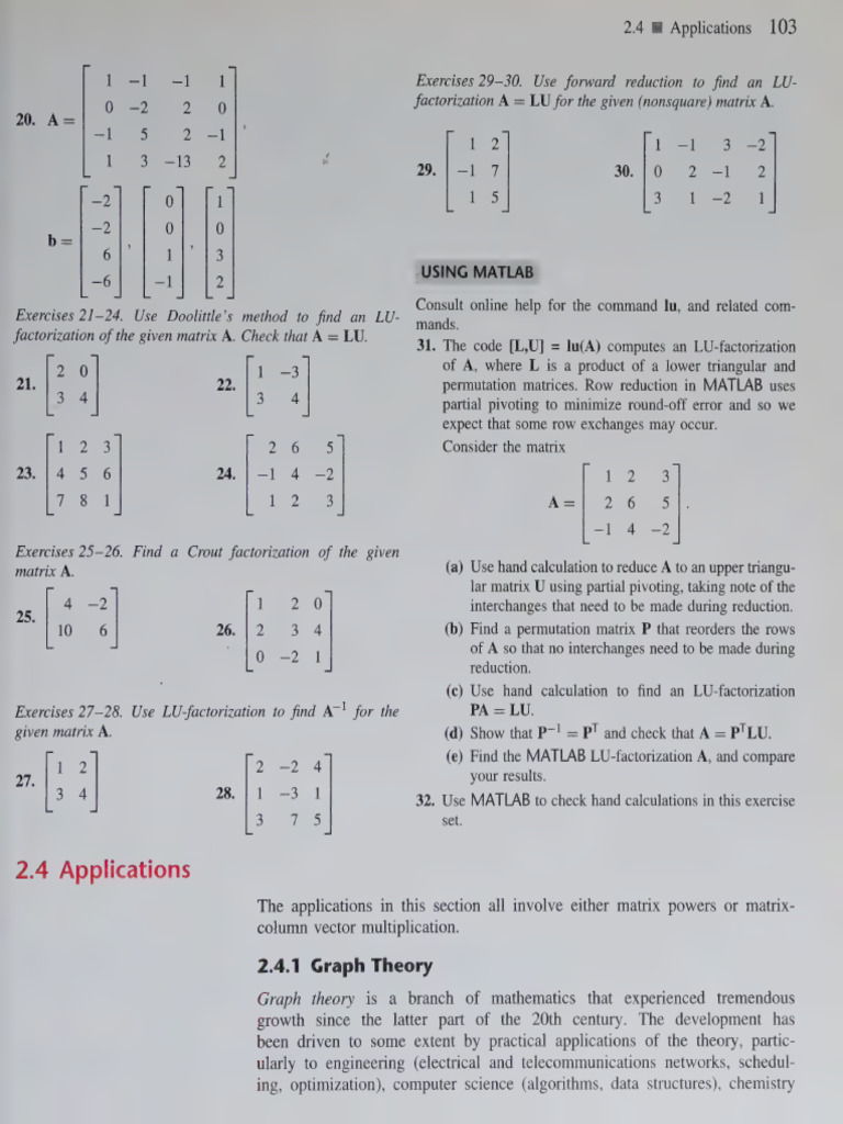 Kenneth Hardy - Linear Algebra For Engineers and Scientists Using Matlab (2005, Pearson ...