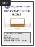 XII Physics Investigatory Project To Study The Factor On Which The Self ...