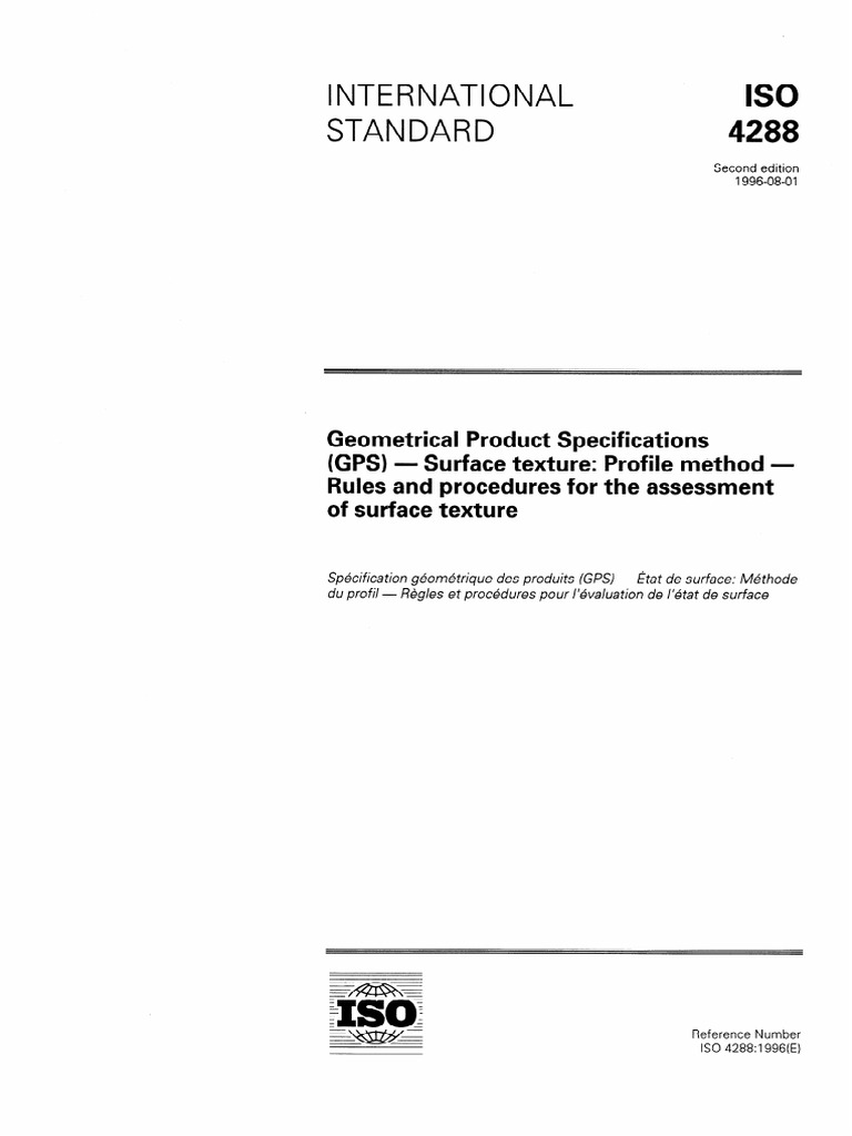 ISO 4288 1996 PDF Version (En) | PDF | Surface Roughness ...