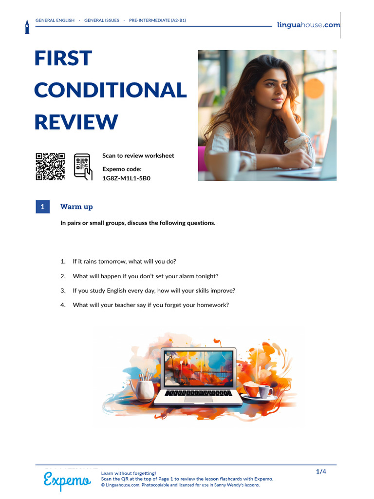 First Conditional Review British English Teacher A2 B1 | PDF