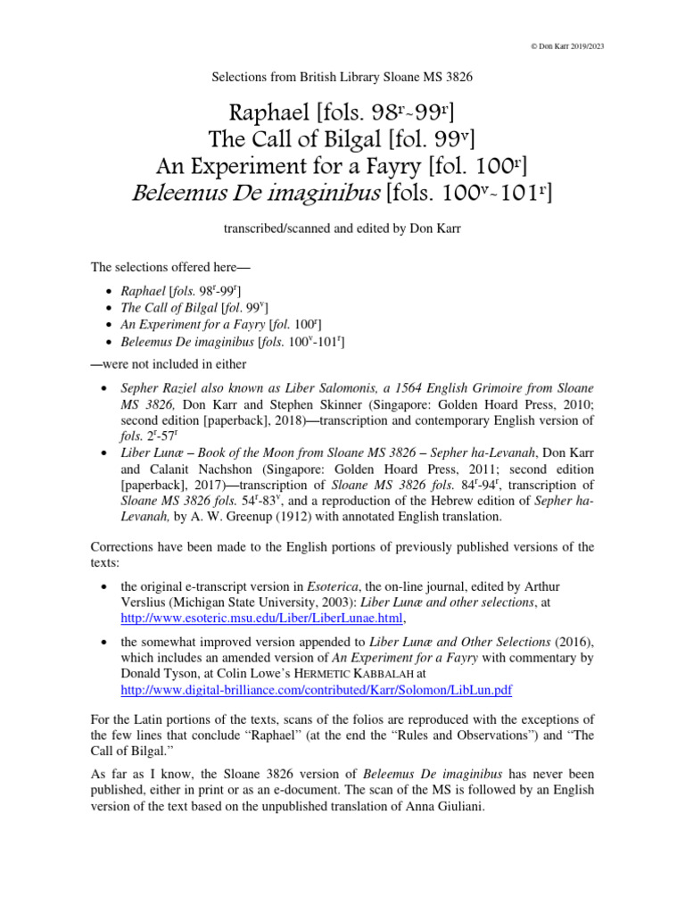 Selections From British Library Sloane M | PDF | Planets In Astrology ...