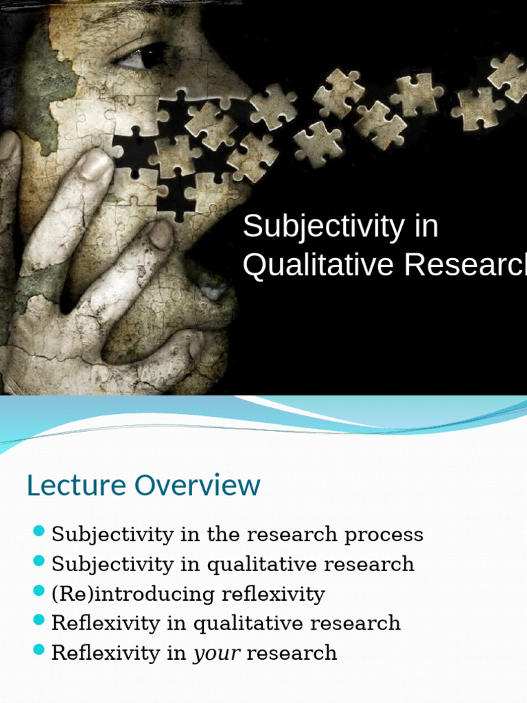 Managing Subjectivity in Qualitative Research | PDF | Qualitative ...