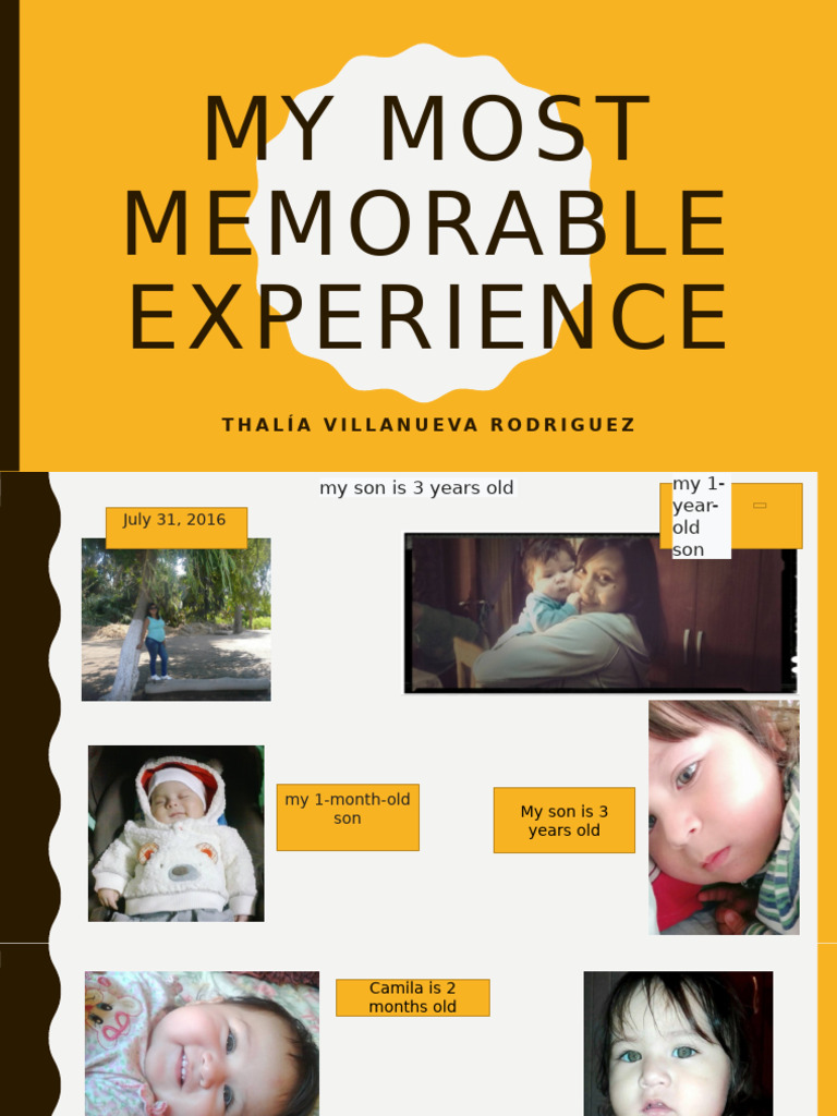 My Most Memorable Experience | PDF