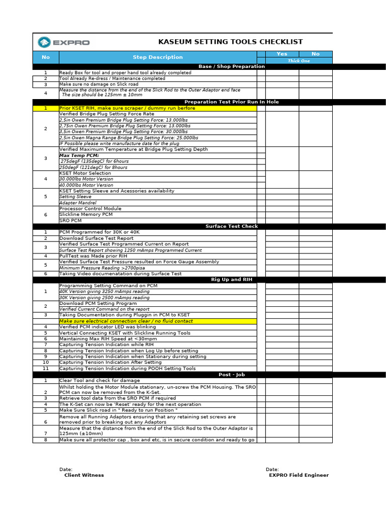 KSET Form Checklist v1.2 | PDF