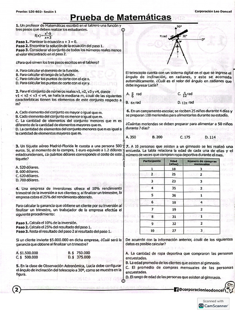 Simulacro Sesión 1 | PDF