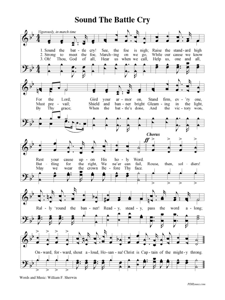 Sound The Battle Cry - Arr1 | PDF
