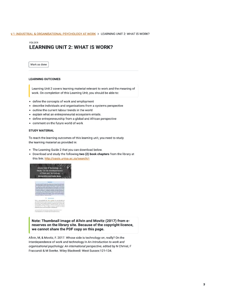 Iop1501-25-S1 - Learning Unit 2 - What Is Work | PDF