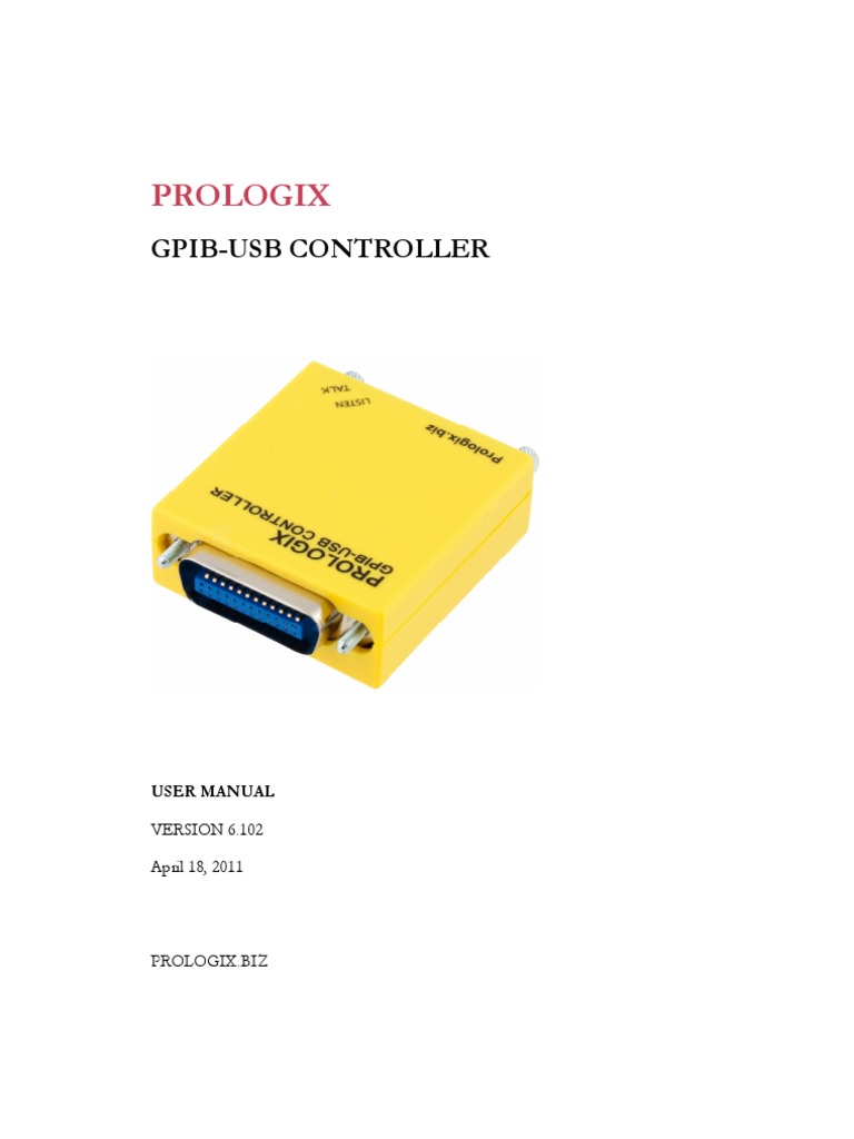 Prologix: Gpib-Usb Controller | PDF | Device Driver | Usb