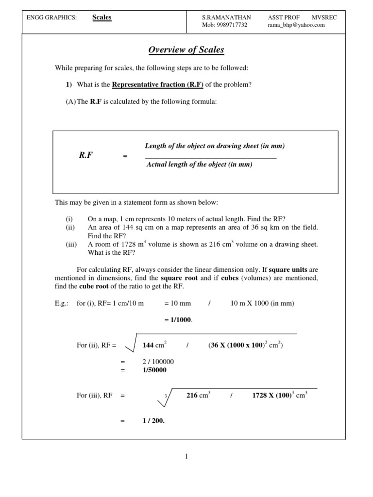 002 Scales | PDF | Metre | Volume