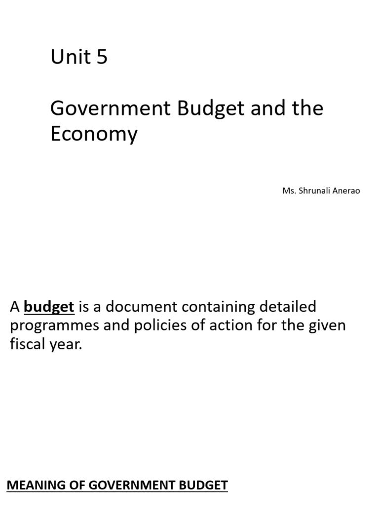Understanding Government Budget Basics | PDF | Taxes | Government Budget