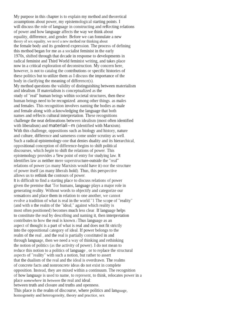 Politics And-Or Deconstruction | PDF | Feminism | Gender Studies