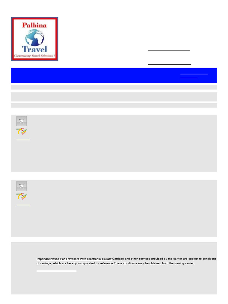 Adtd - Itinerary - Simegn - Tibebu Yelemfrhat - Ep7040913 - M2GCXZ - 16mar - Add | PDF