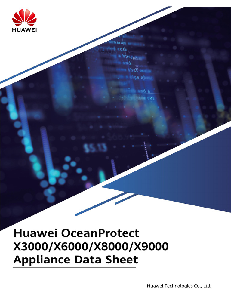 Huawei OceanProtect X3000 X6000 X8000 X9000 Appliance - Data Sheet ...