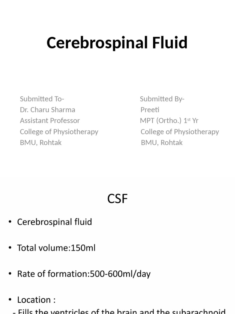 csf | PDF