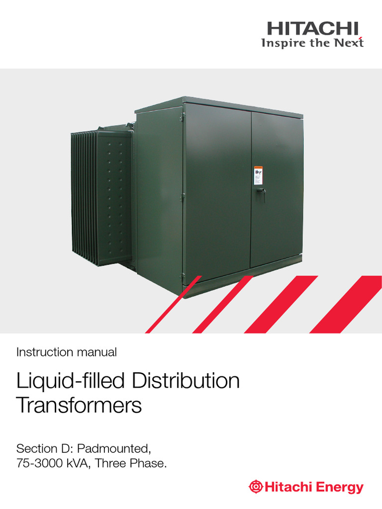 Hitachi Liquid-Filled Transformer Manual | PDF | Fuse (Electrical ...