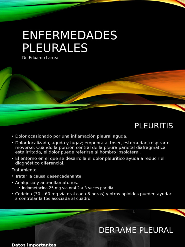 Enfermedades Pleural: Pleuritis y Derrame | PDF | Enfermedades y ...