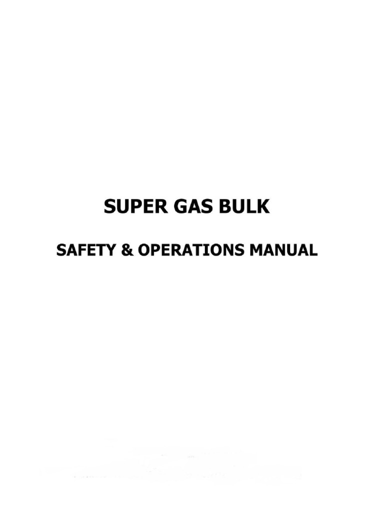 Safety and Op Manual | PDF