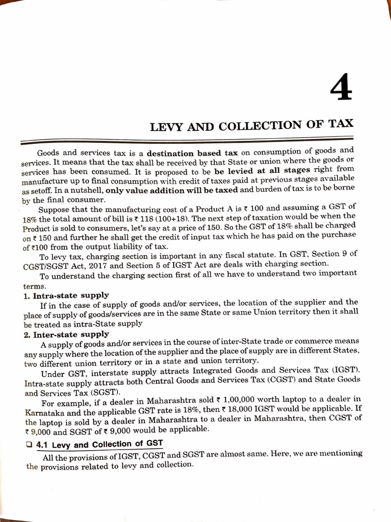 GST Levy and Collection Overview | PDF | Taxes | Value Added Tax
