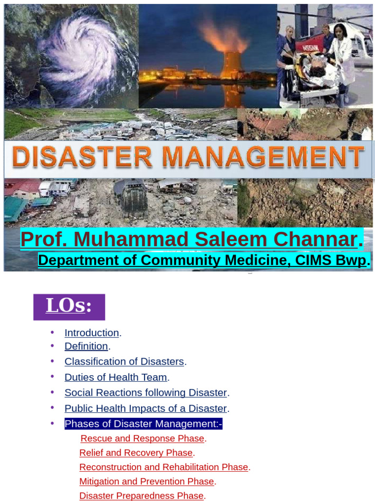 Disaster Management | PDF | Sanitation | Storms