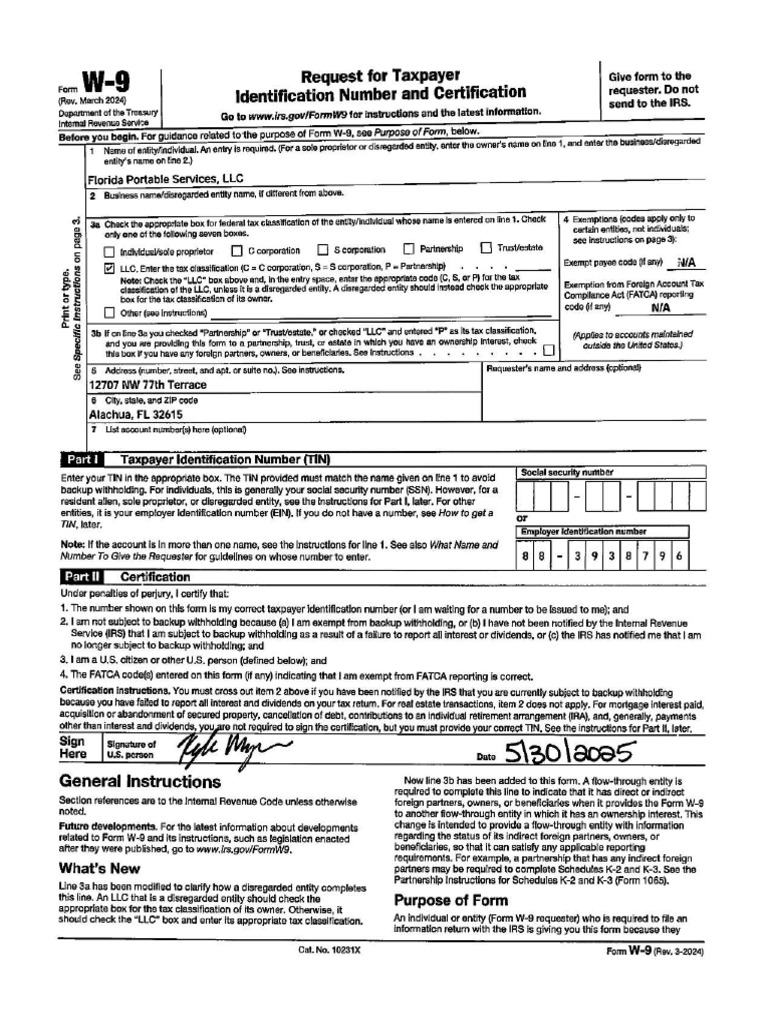 FPS W9 2025 | PDF