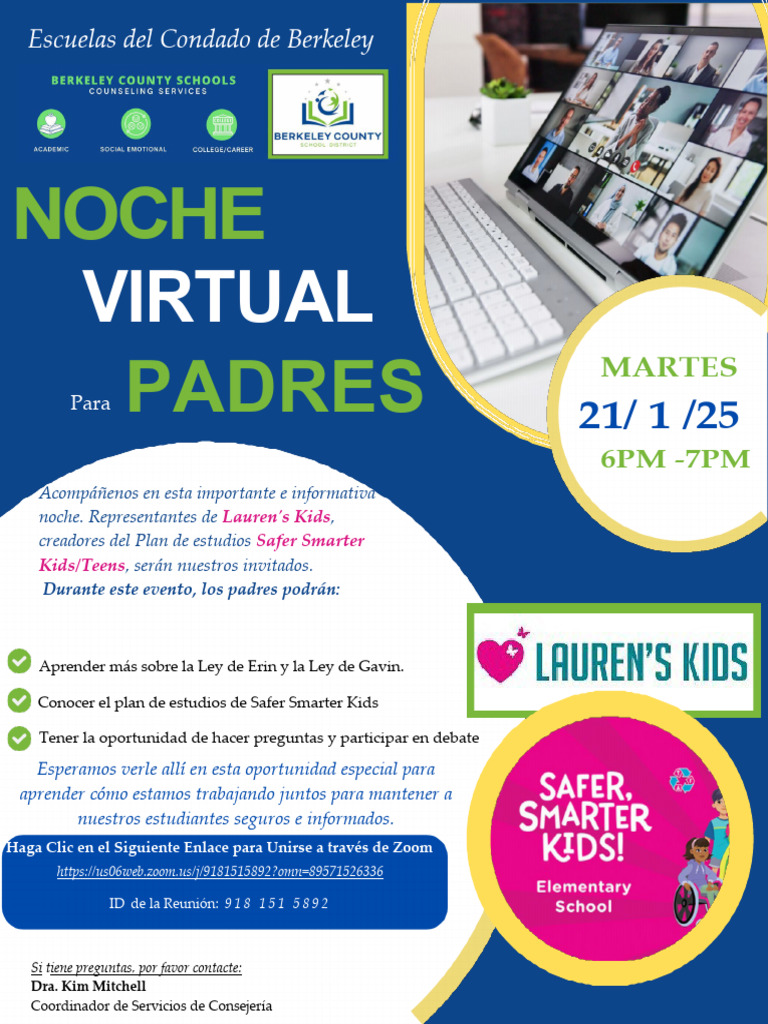 Virtual Parent Meeting Flyer(Spanish) (1) | PDF