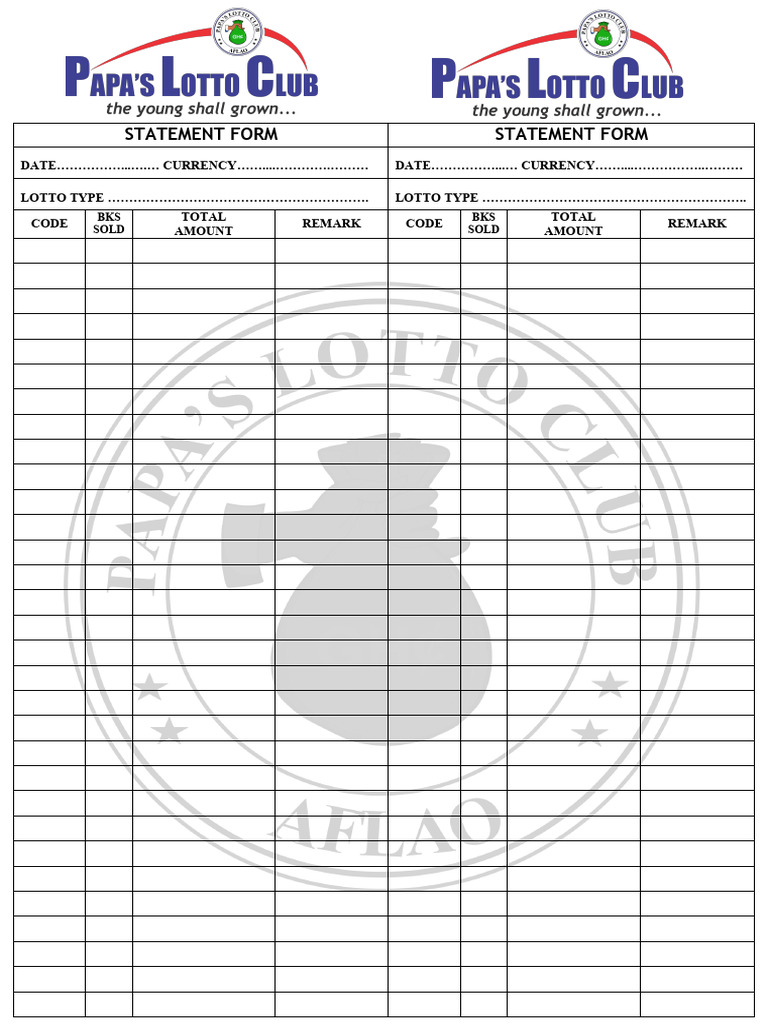 PP Statement Form-1 | PDF