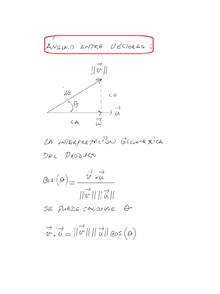 5-Angulo Entre Vectores, Vectores Perpendiculares y Paralelos ...