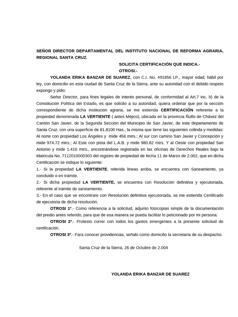 Certificación La Vertiente | PDF