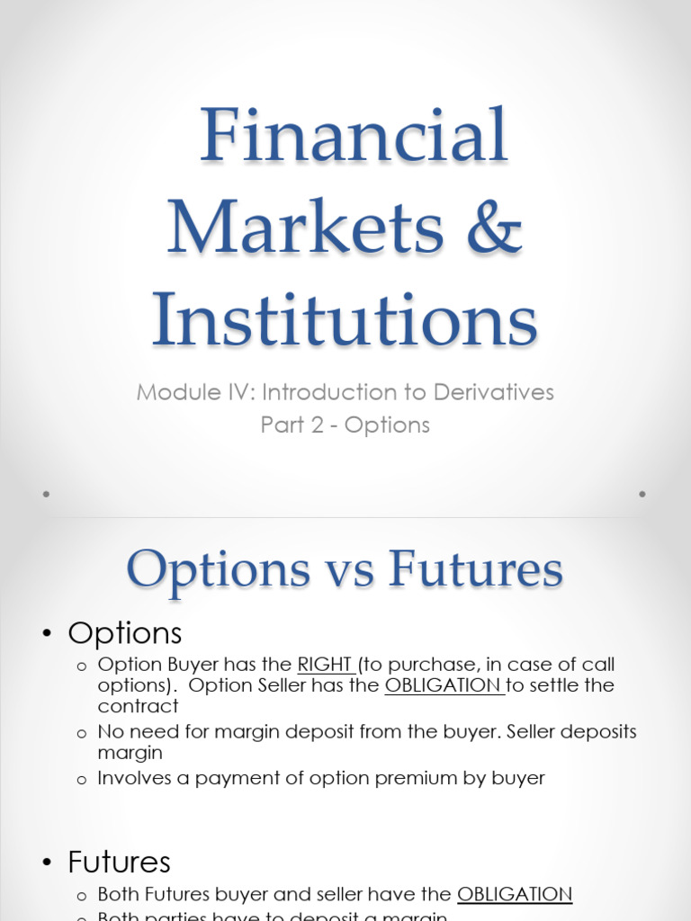 FMI - Module 4 - Part 2 - Options - Student | PDF | Put Option | Option (Finance)