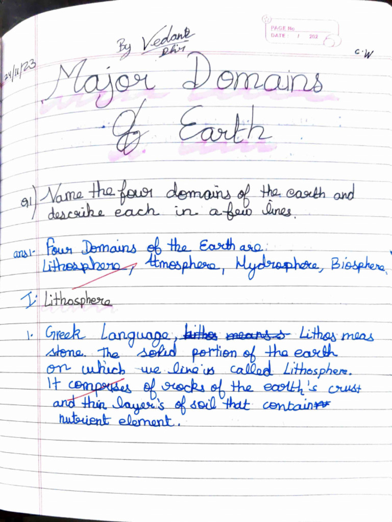 Geography - Major Domains of Earth | PDF
