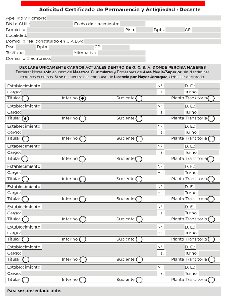 Formulario de Solicitud | PDF | Autenticación