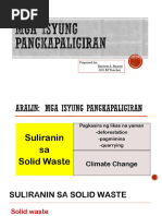 Ap: Climate Change, Pagkasira NG Kalikasan (Tagalog) | PDF
